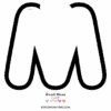 Free Bubble Letter M to Print and Use - Good Mom Living