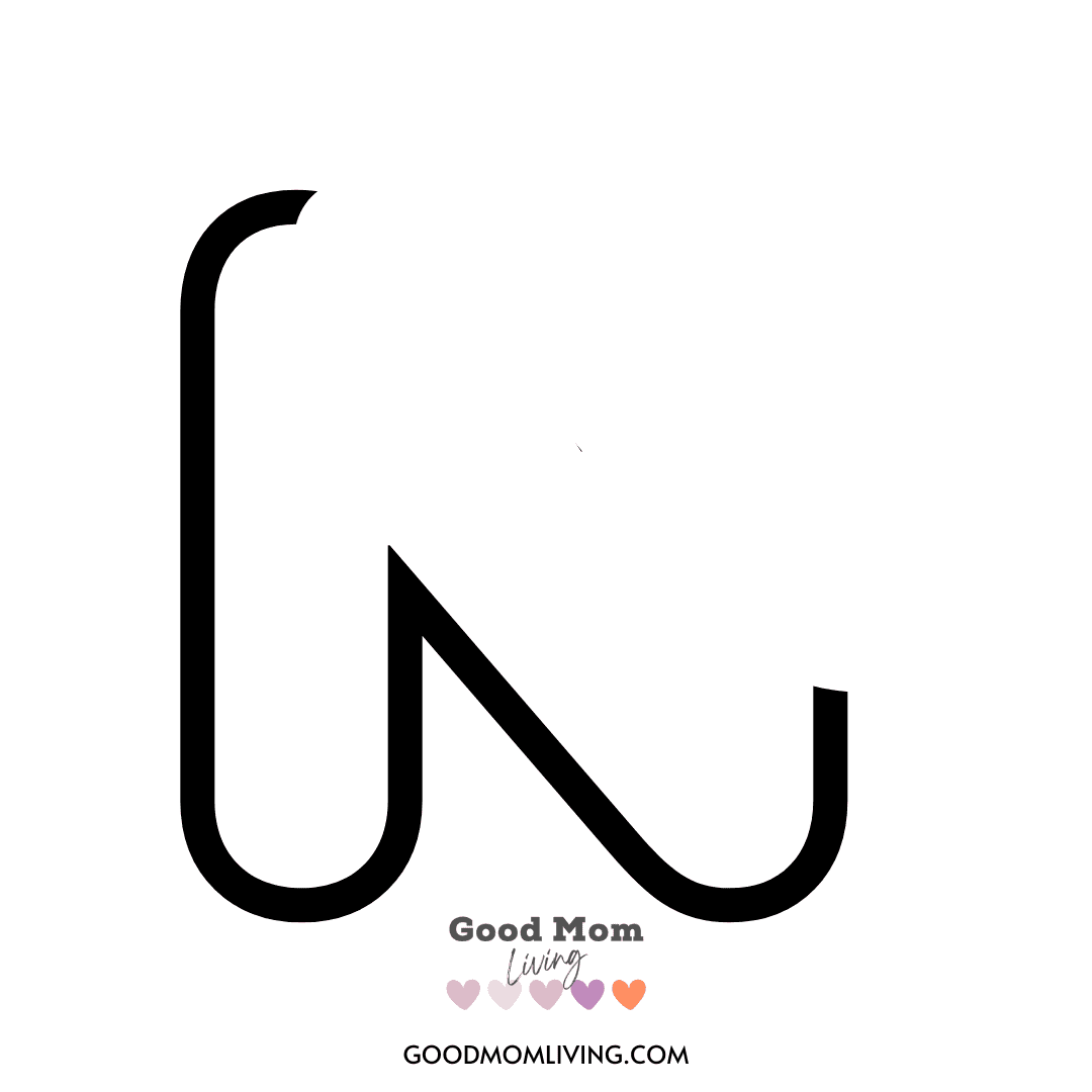 Bubble Letter N Printable (Free and Easy for Kids) - Good Mom Living