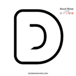Printable Bubble Letter D (Perfect for Kids) - Good Mom Living