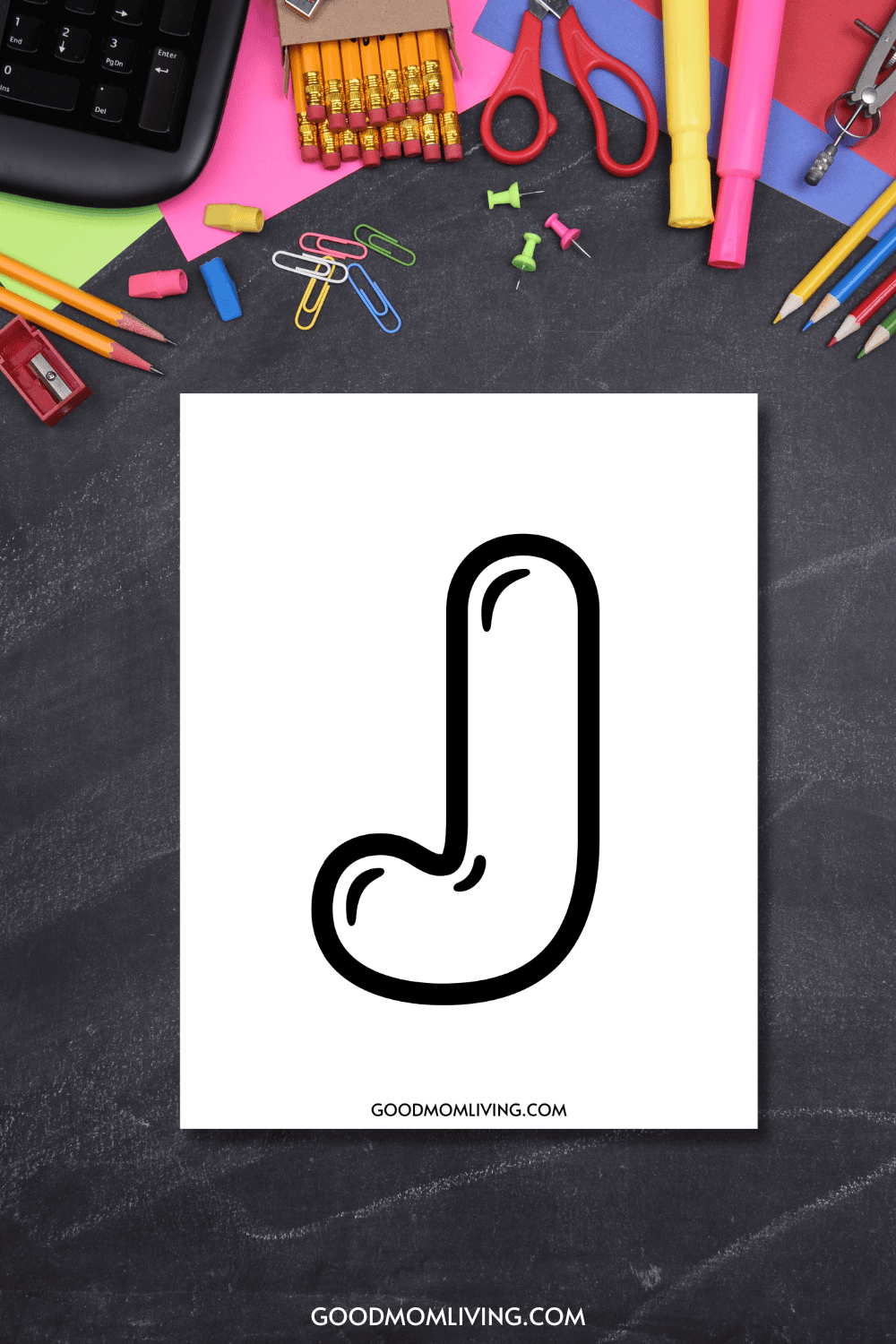 Free Bubble Letter J Printable for Creative Projects - Good Mom Living