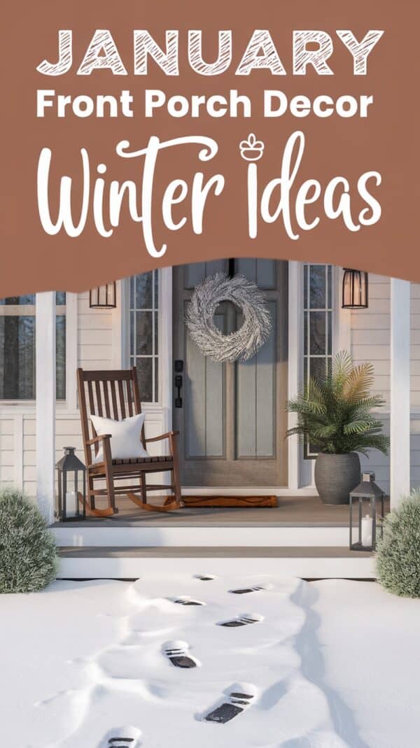 January Porch Decor That’s Welcoming and Wintry - Good Mom Living