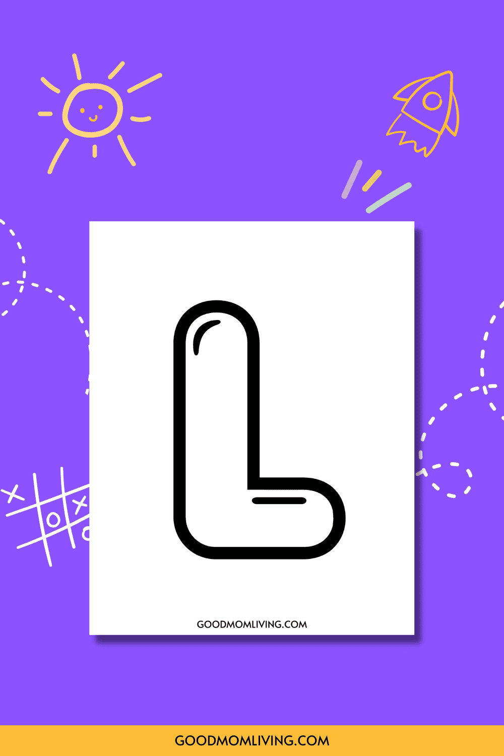 Printable Bubble Letter L for Coloring and Decorating - Good Mom Living