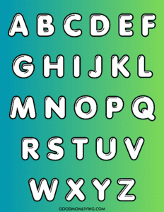 Free Printable Bubble Letter H for Crafts and Coloring - Good Mom Living