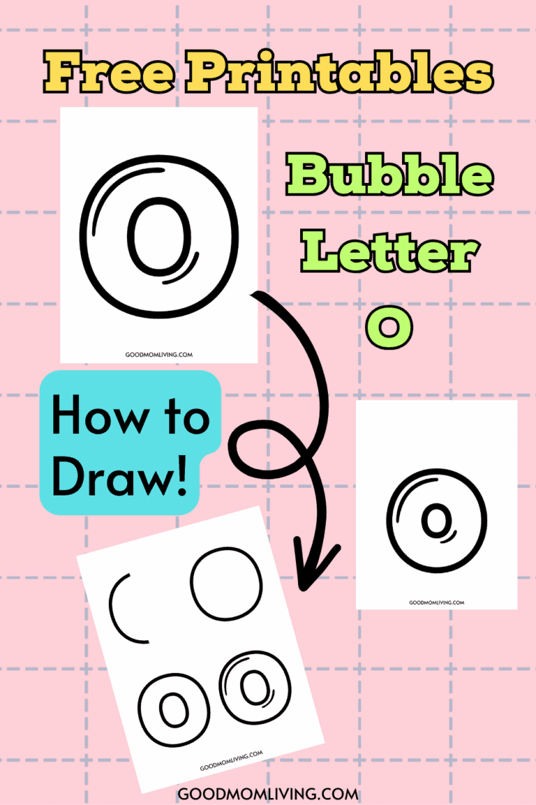Free Bubble Letter O Printable for Creative Fun - Good Mom Living