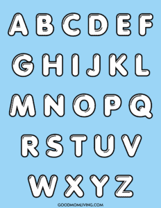 Free Printable Bubble Letter Y (Creative and Fun) - Good Mom Living