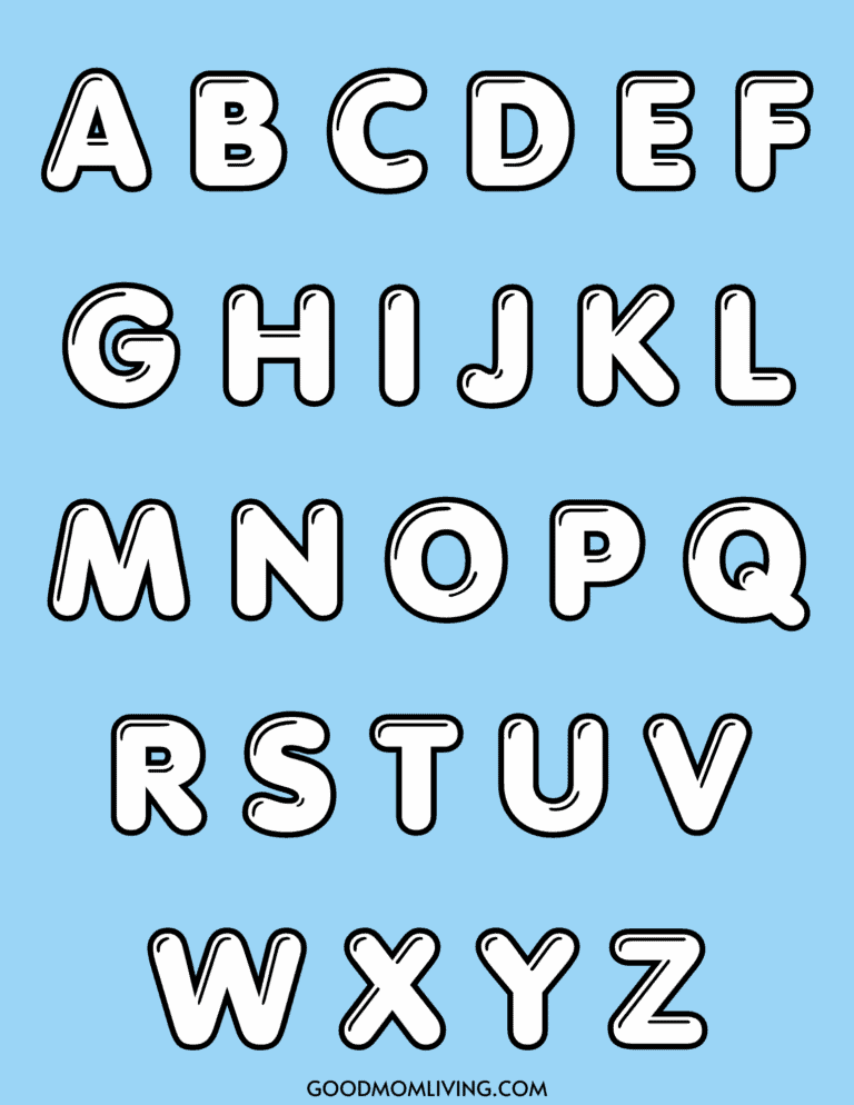 Free Printable Bubble Letter Y (Creative and Fun) - Good Mom Living