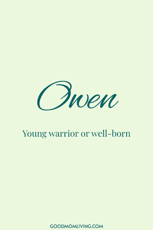 What Makes Owen So Timeless (and the Middle Names That Flow) - Good Mom ...