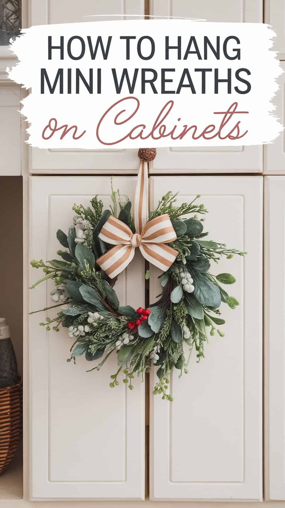 Mini Wreaths for Cabinets That Add Subtle Holiday Cheer - Good Mom Living