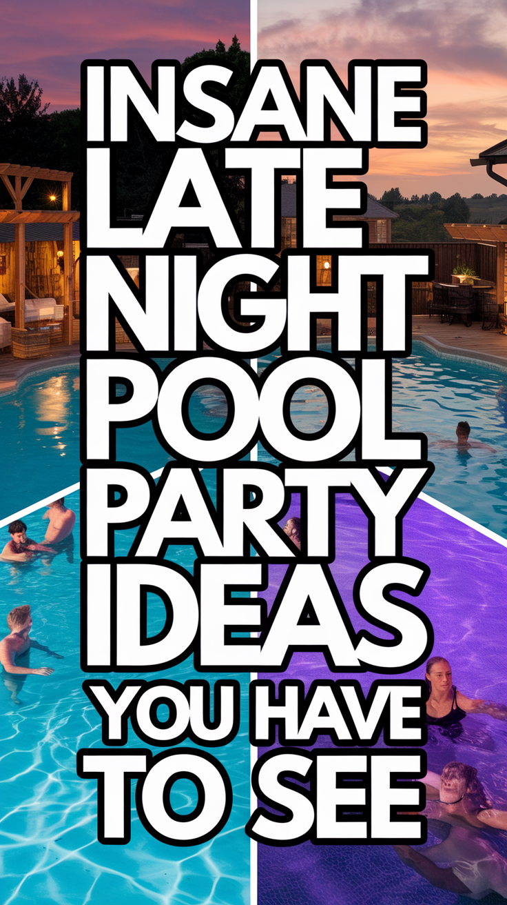 Amazing Backyard Night Pool Party Ideas That Set the Mood - Good Mom Living