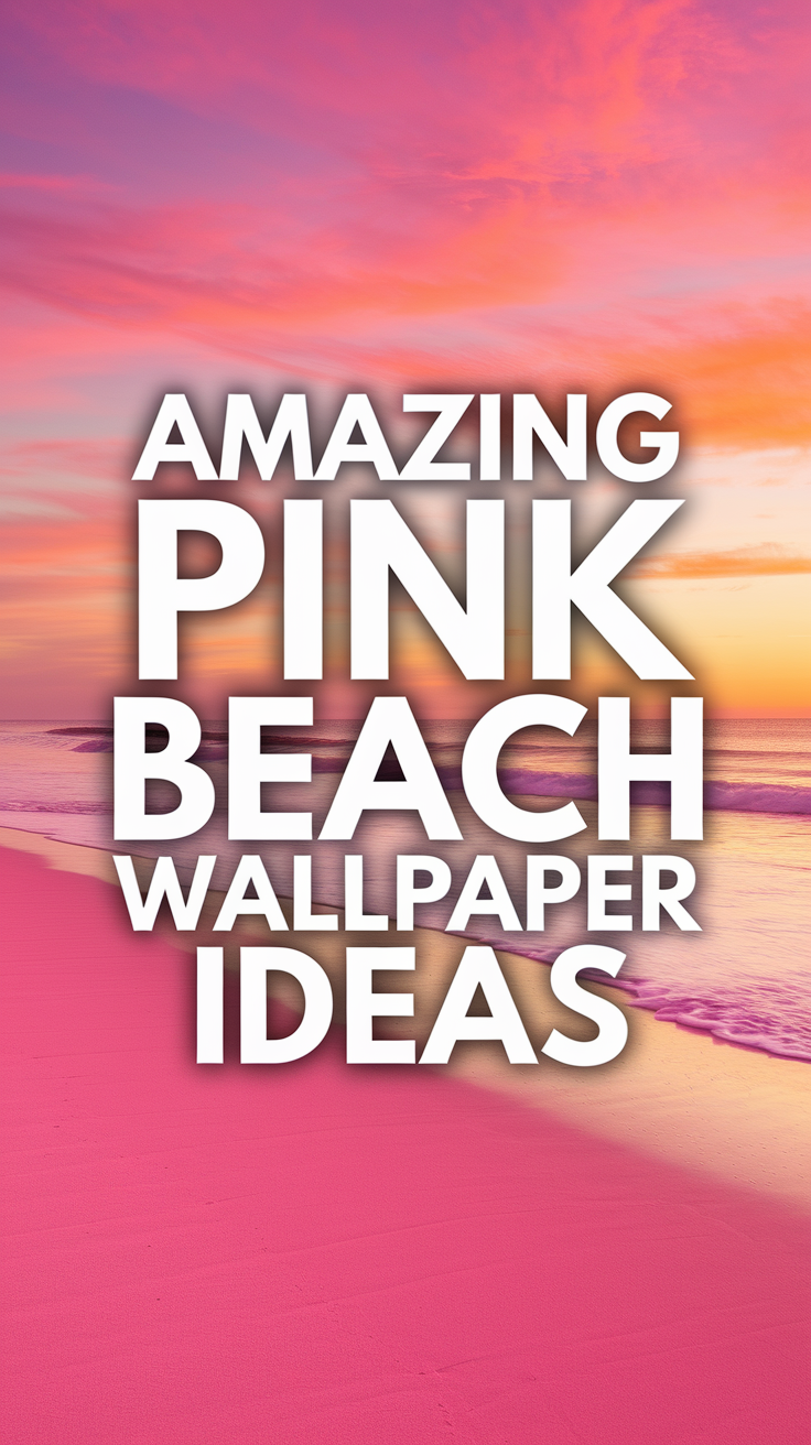 Summer Pink Beach Wallpaper Designs That Bring Warm Vibes - Good Mom Living