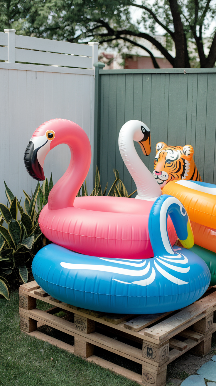 Pool Float Storage Ideas That Keep Your Backyard Tidy - Good Mom Living