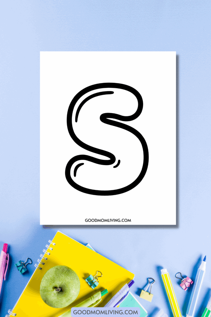 Lowercase S In Bubble Letters