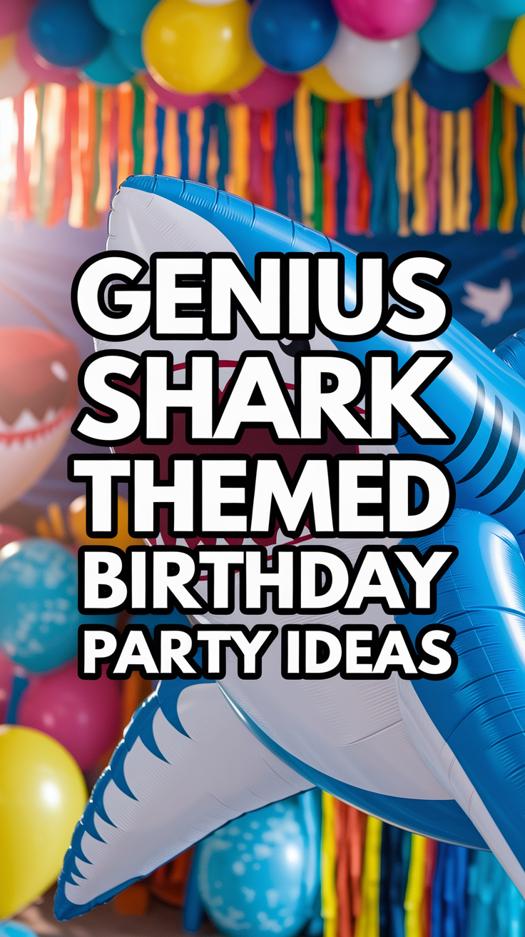 How I Planned a Shark Themed Birthday Party That’s All Fun - Good Mom ...