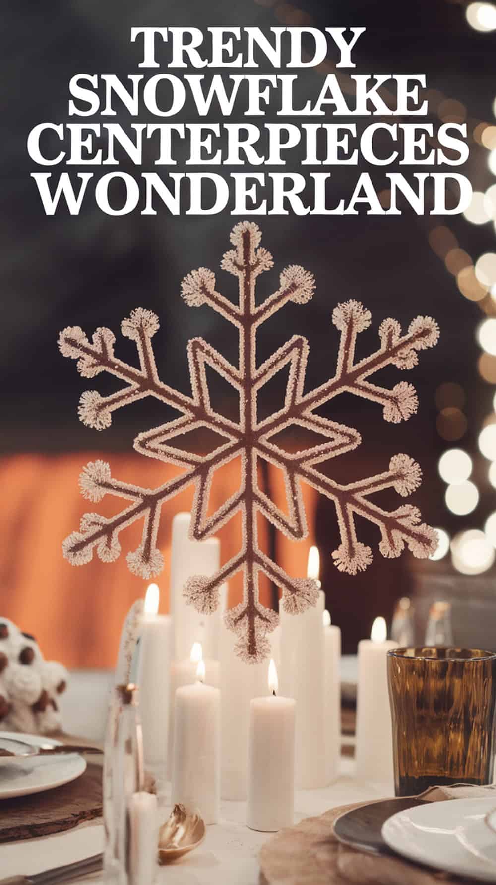 DIY Snowflake Centerpieces to Make Your Table Sparkle - Good Mom Living