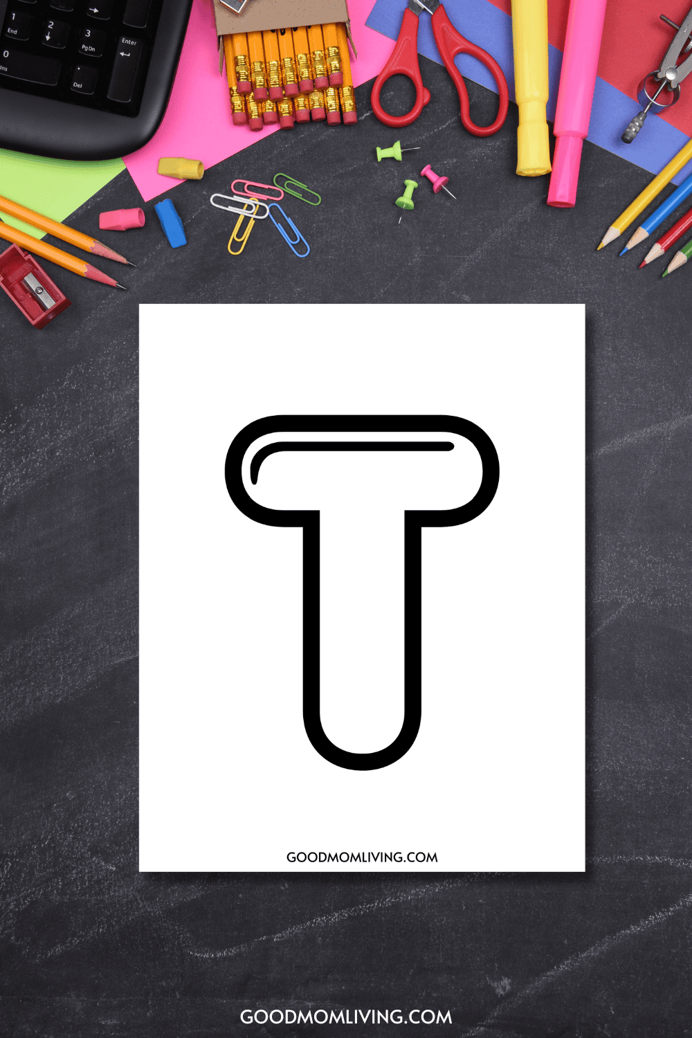 Printable Bubble Letter T (Free and Kid-Friendly) - Good Mom Living