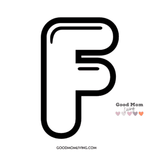 Fun and Free Bubble Letter F Printable - Good Mom Living