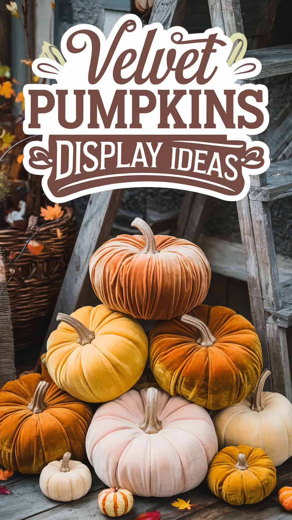 Velvet Pumpkins With Real Stems for Luxe Autumn Styling - Good Mom Living